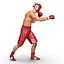 Boxer Man Pose 3 3d Model