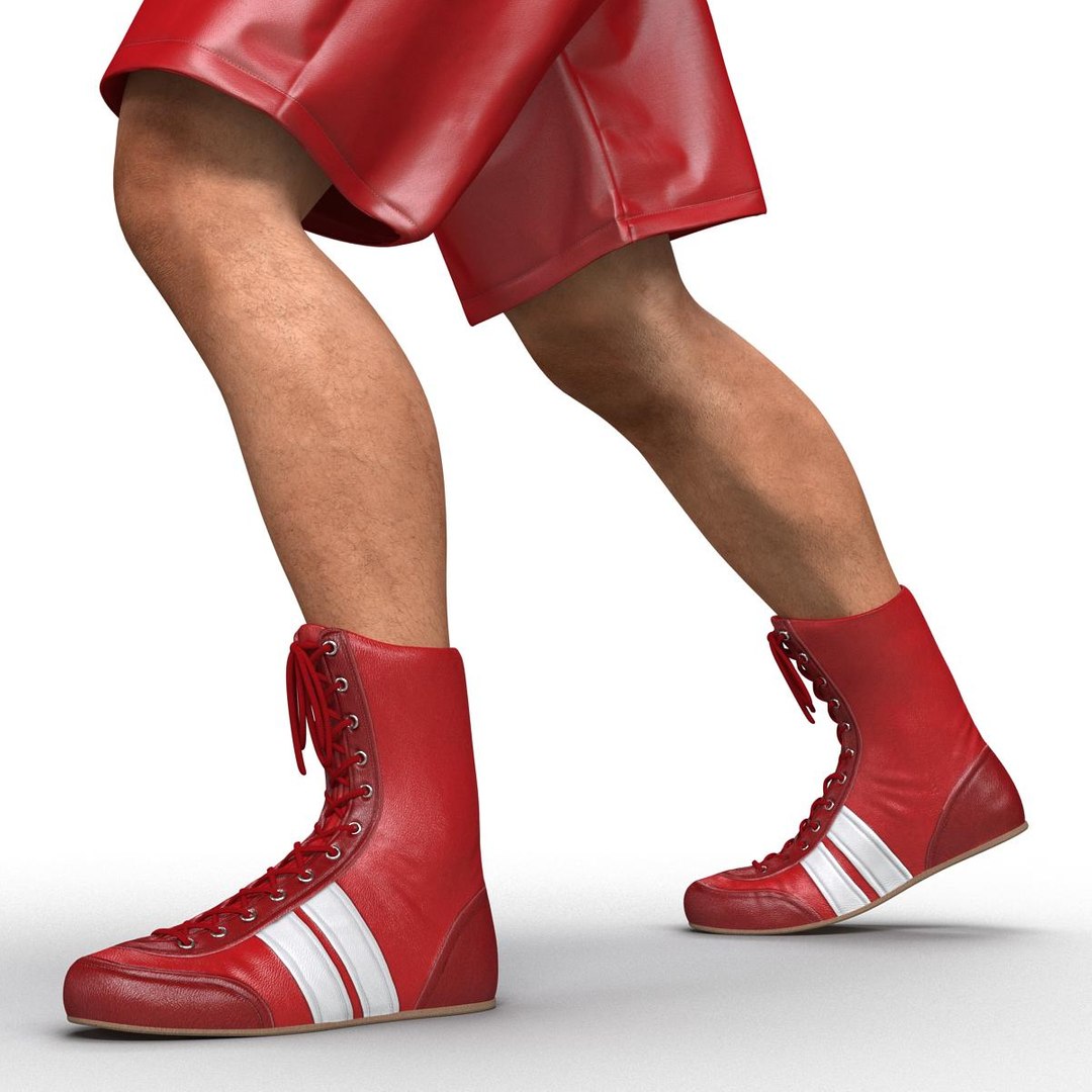 boxer man pose 3 3d model