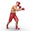 Boxer Man Pose 3 3d Model