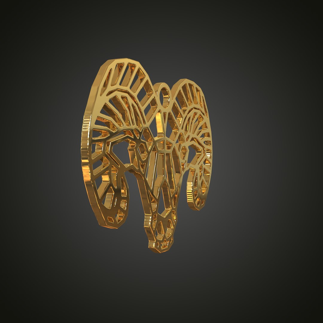 Linear Ram Pendant 3D Model - TurboSquid 1909914