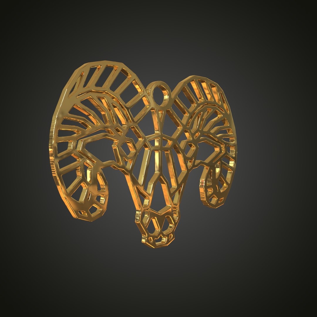 Linear Ram Pendant 3D Model - TurboSquid 1909914