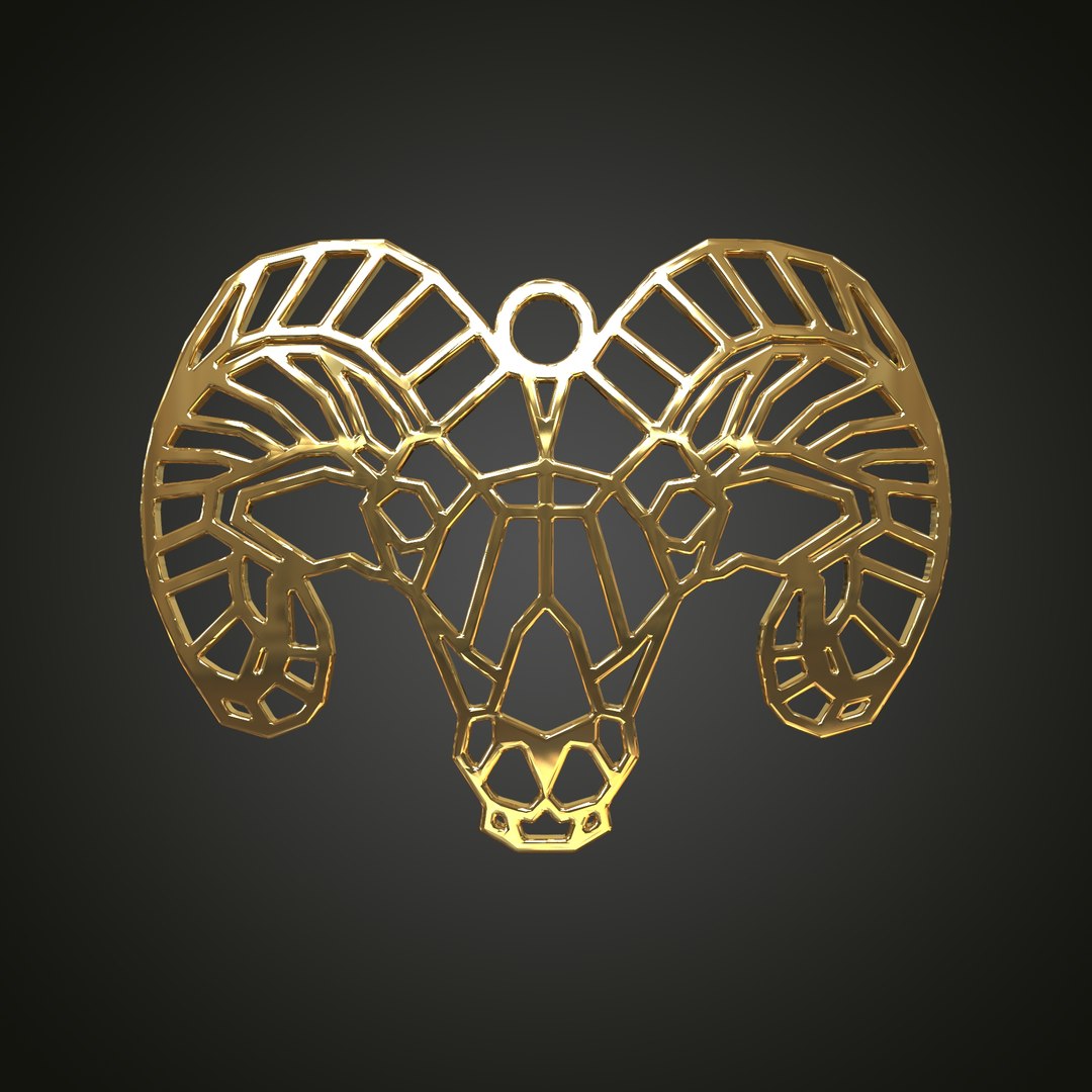 Linear Ram Pendant 3D Model - TurboSquid 1909914