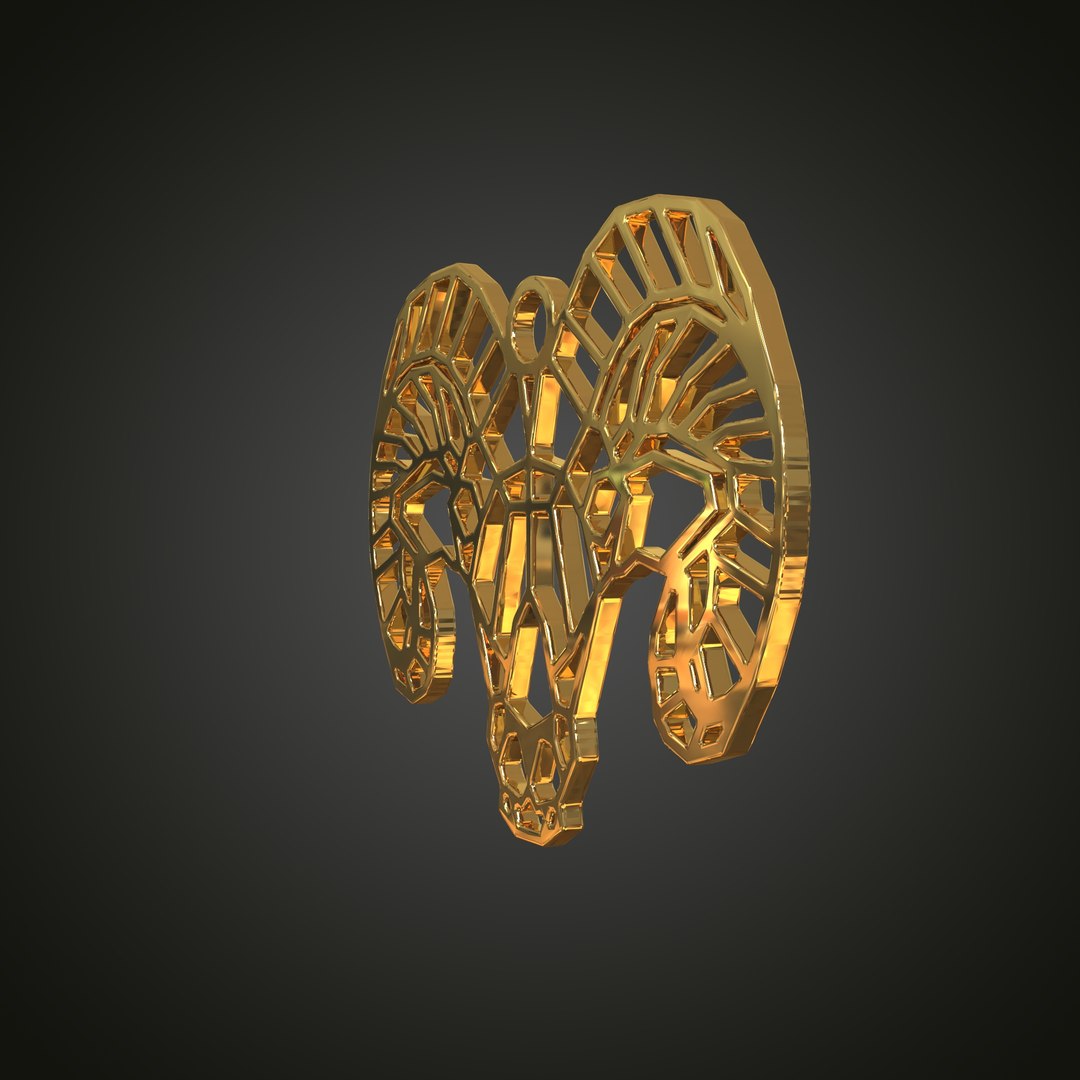 Linear Ram Pendant 3D Model - TurboSquid 1909914