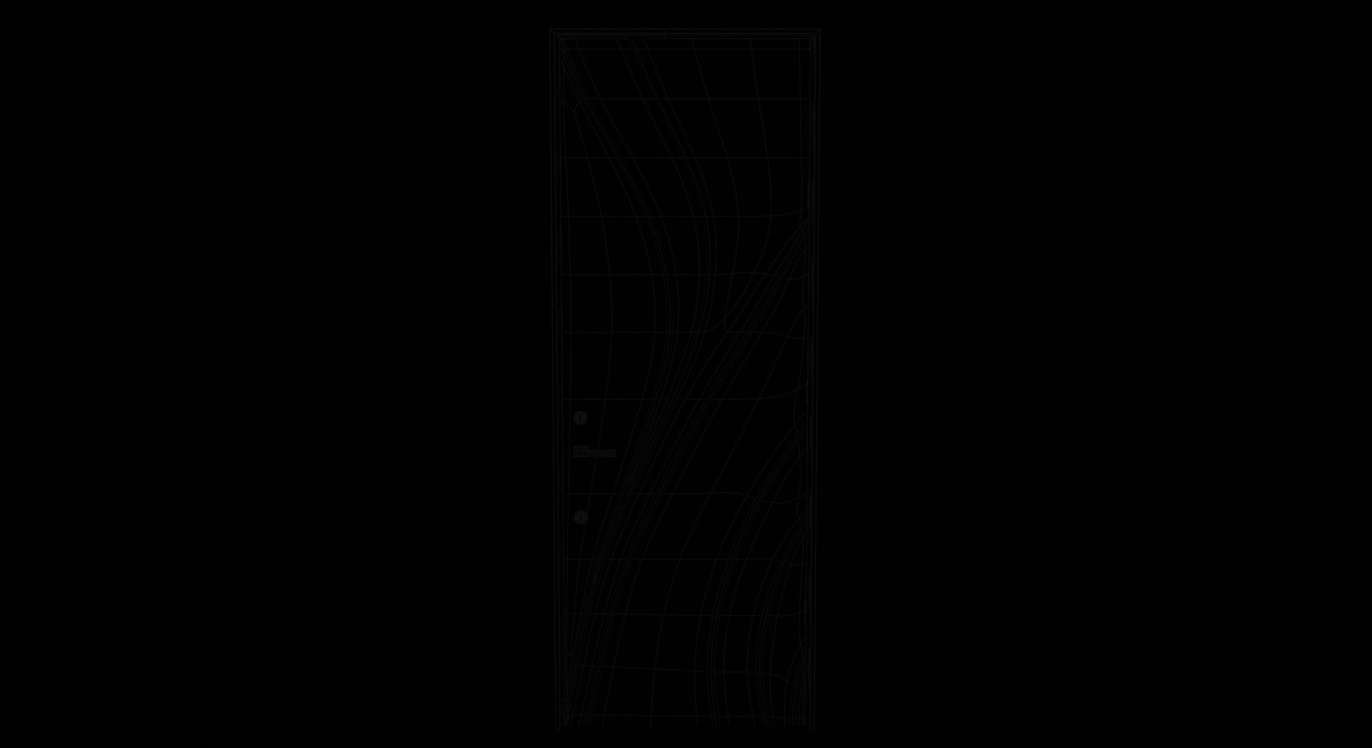 3D Wave Modern Door Model - TurboSquid 2225620