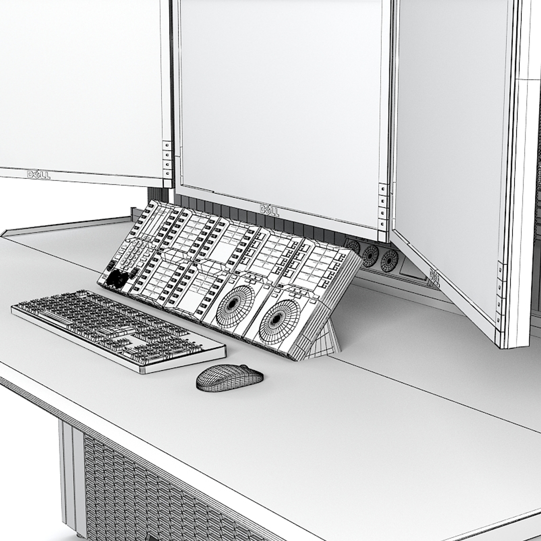 sbfi trading desk 3d max