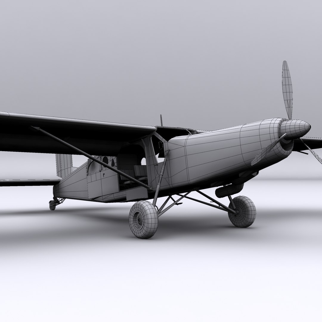 pc-6 aircraft pilatus porter 3d model