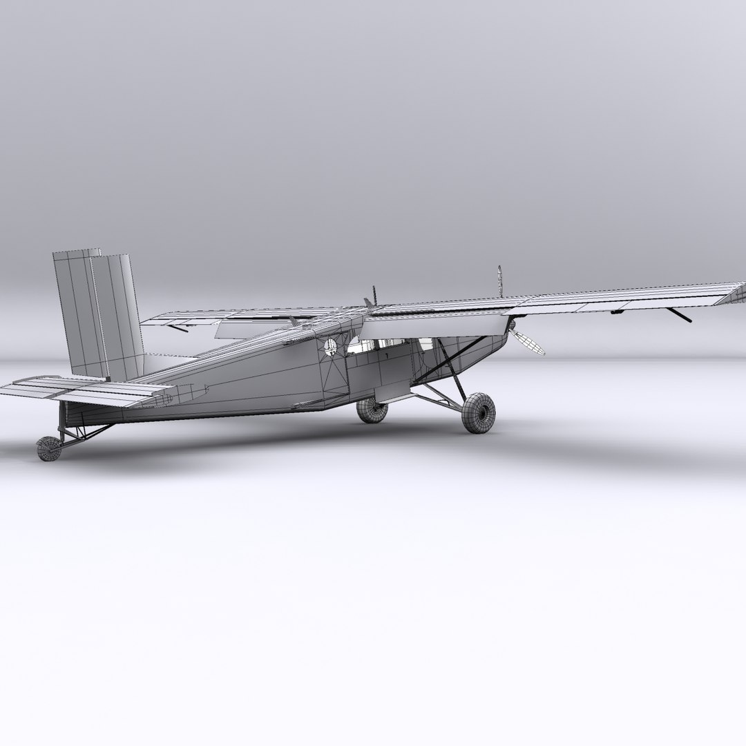 pc-6 aircraft pilatus porter 3d model