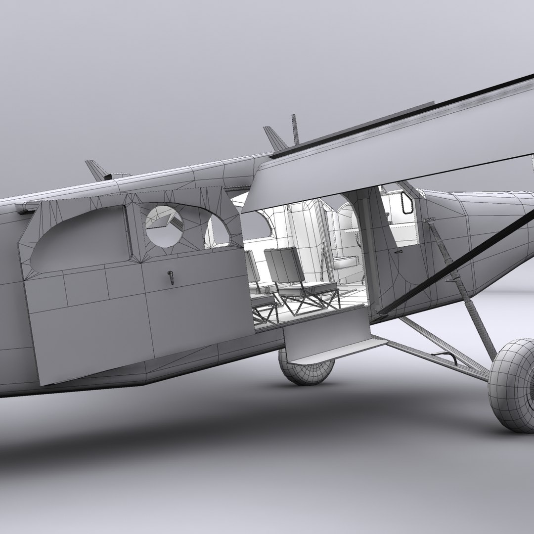 pc-6 aircraft pilatus porter 3d model