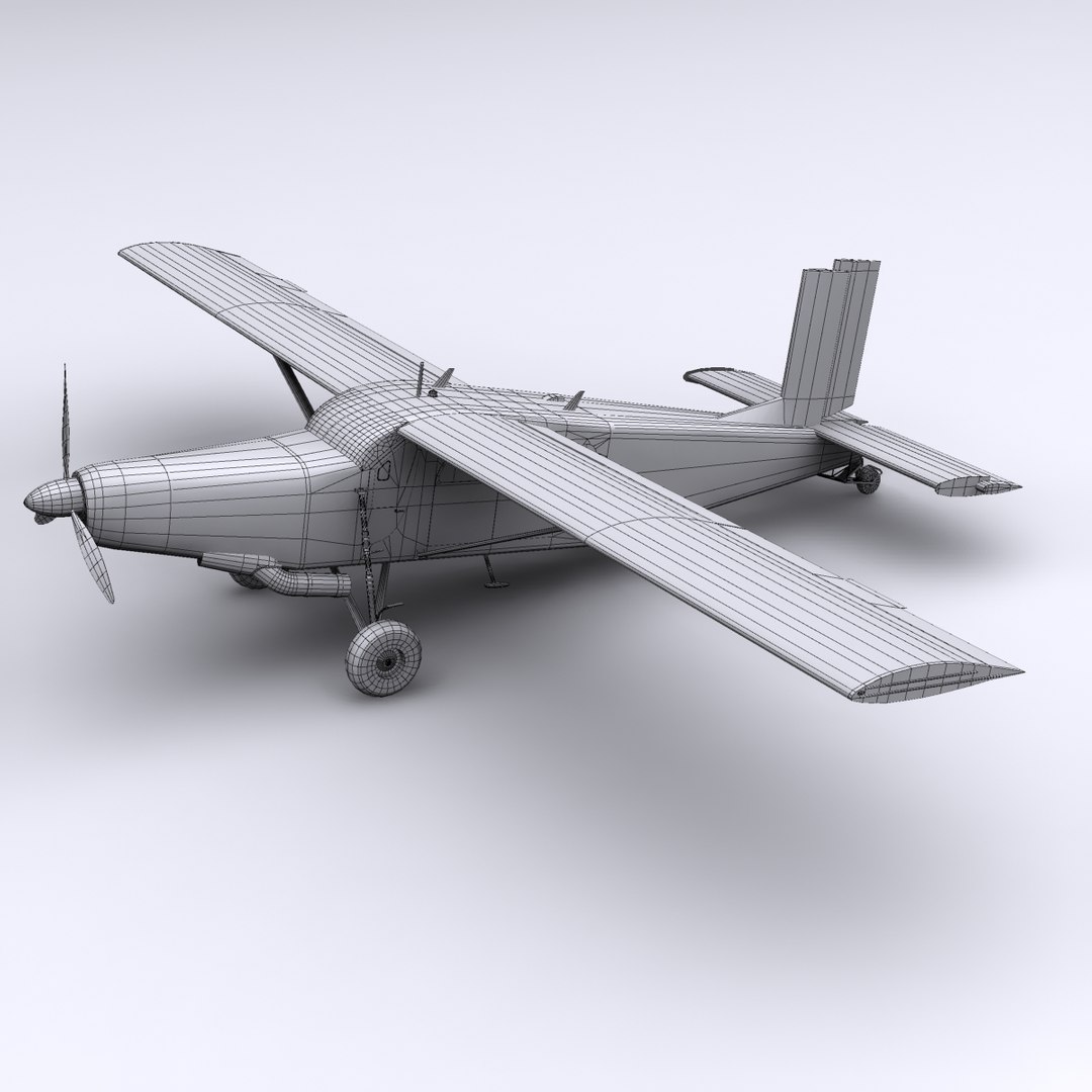 pc-6 aircraft pilatus porter 3d model
