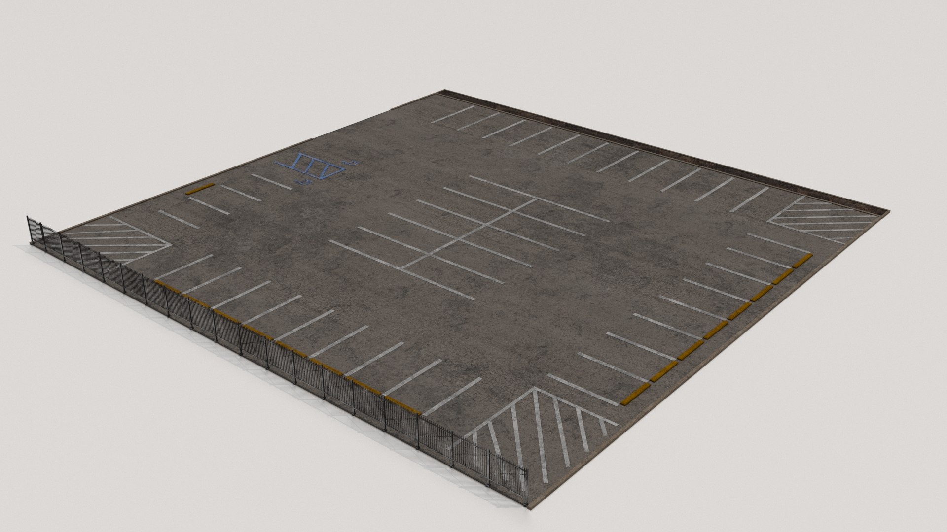 3D Parking Area Model - TurboSquid 2058371