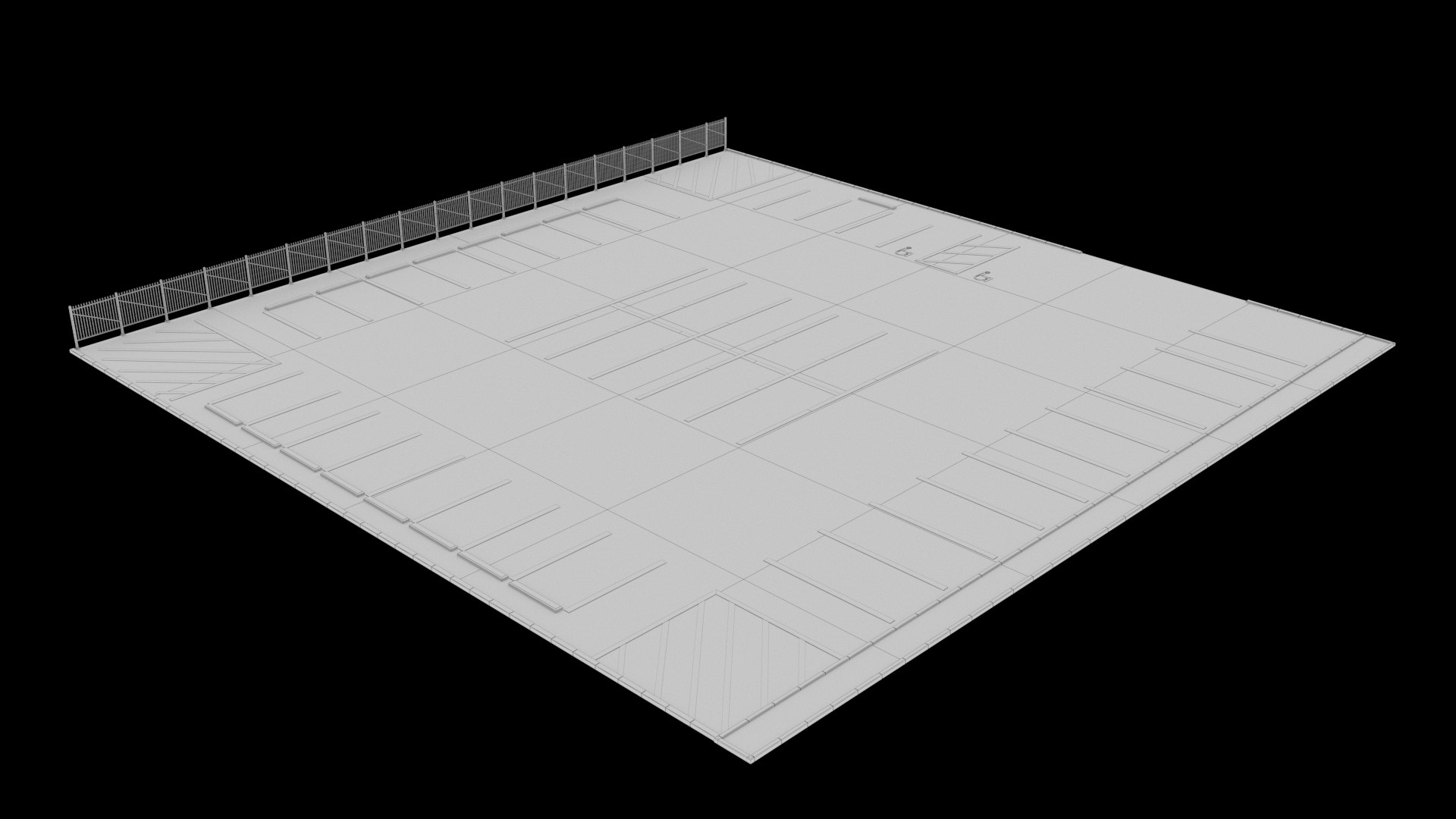 3D Parking Area Model - TurboSquid 2058371