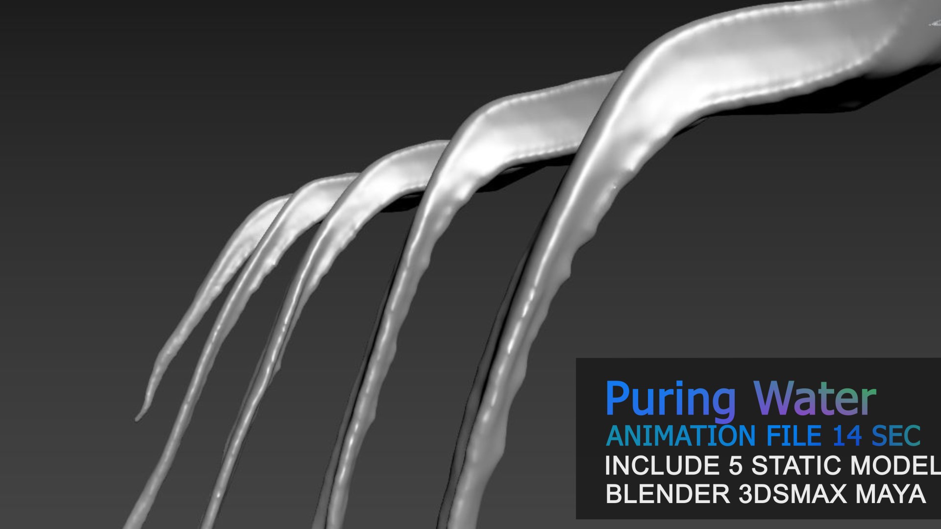 Pouring Water Splashing Animation 3D Model 3D Model - TurboSquid 2187175