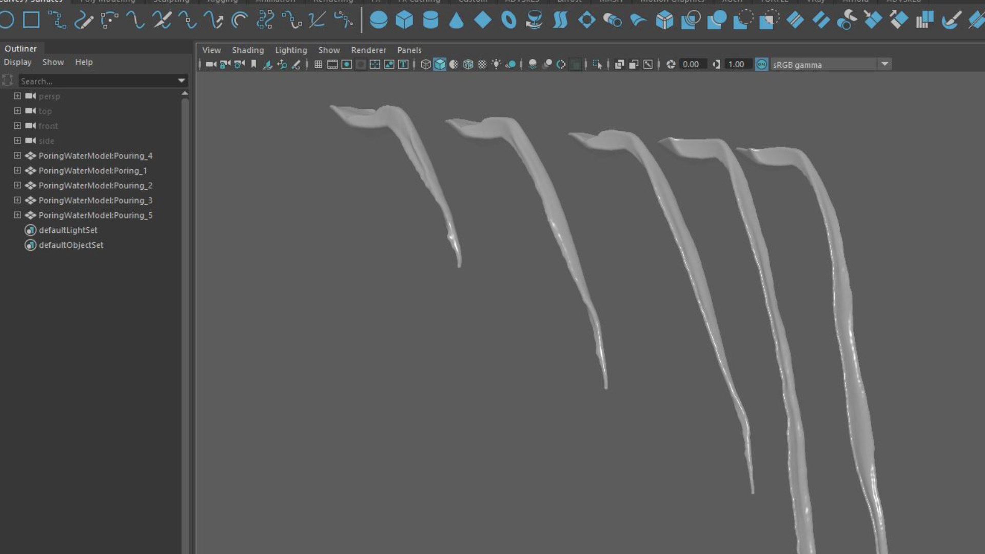 Pouring Water Splashing Animation 3D Model 3D Model - TurboSquid 2187175