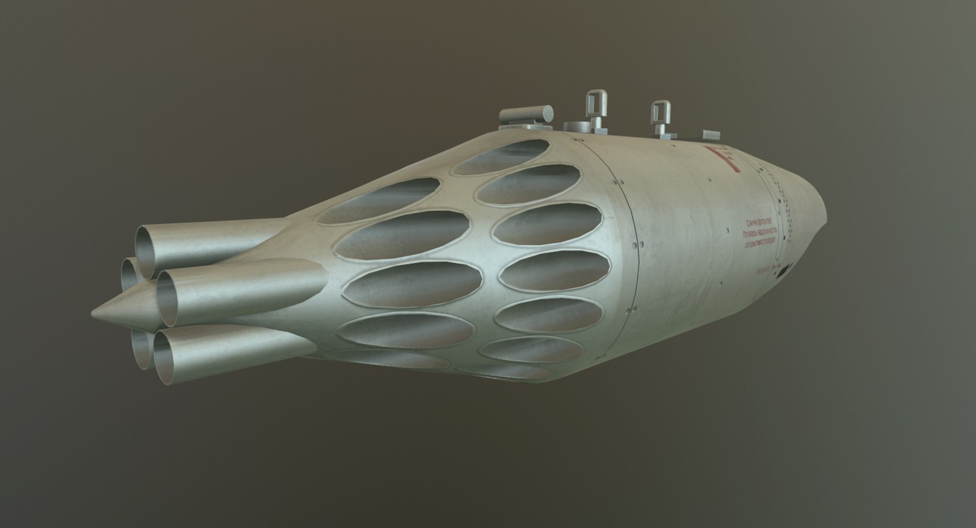 3D Rocket Launcher Ub-32a Ub-32a-24 Model - TurboSquid 1382819