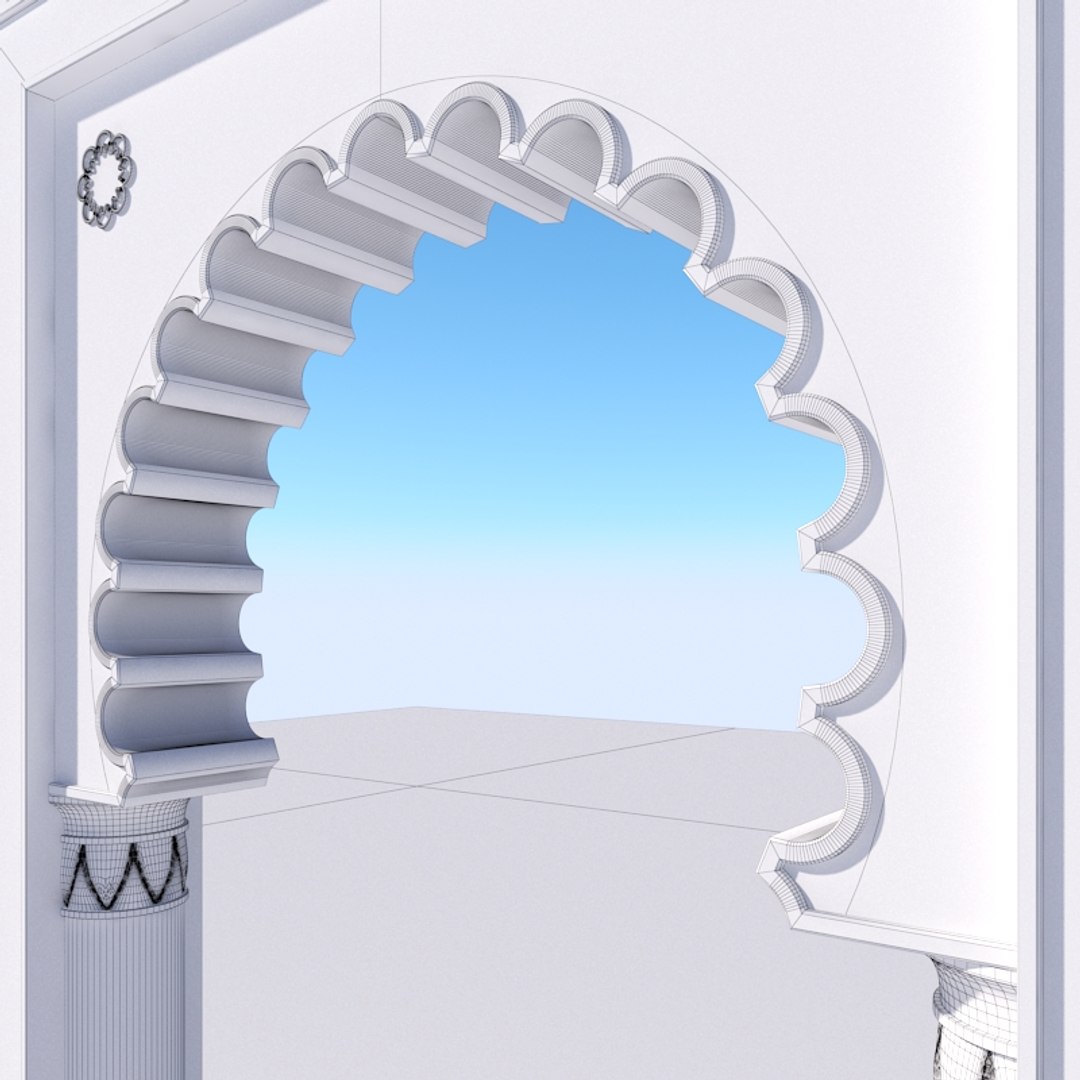 Oriental Islamic Arch 3D Model - TurboSquid 1279204