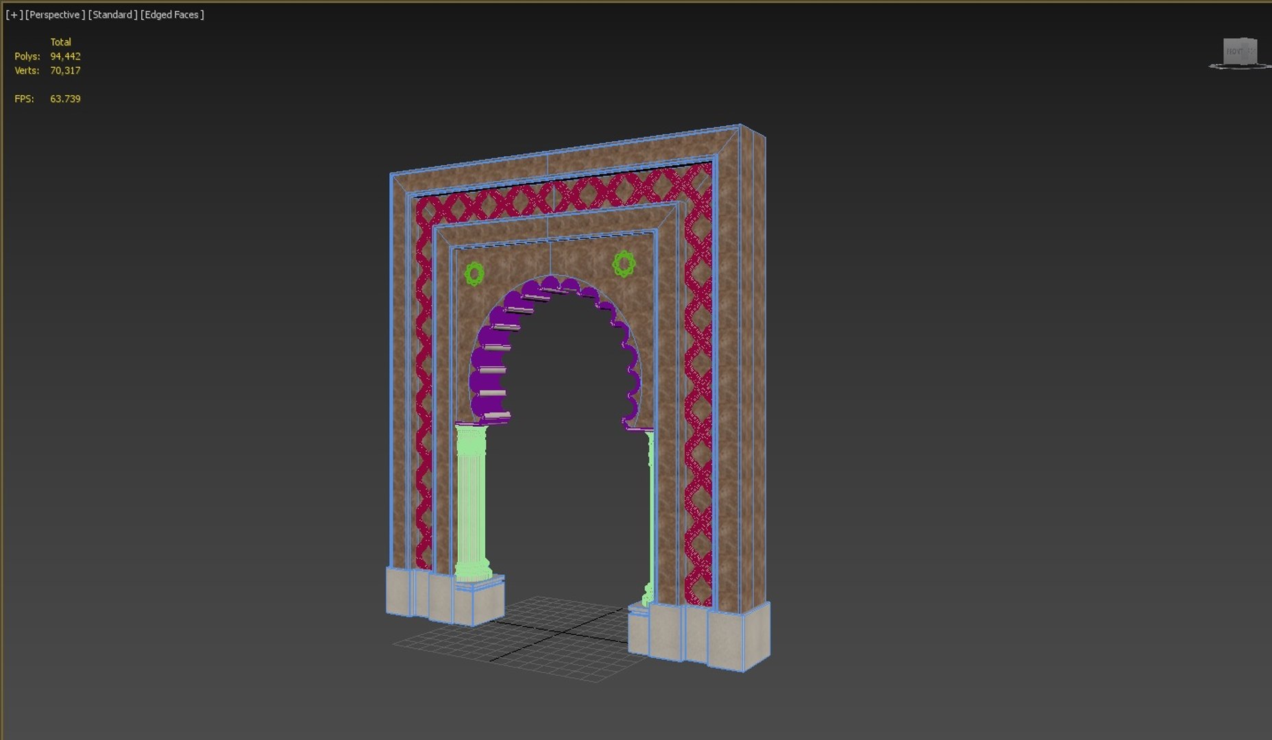 Oriental Islamic Arch 3D Model - TurboSquid 1279204