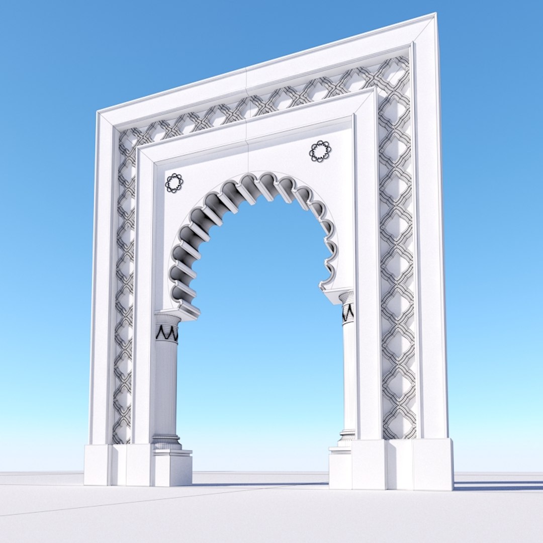 Oriental Islamic Arch 3D Model - TurboSquid 1279204
