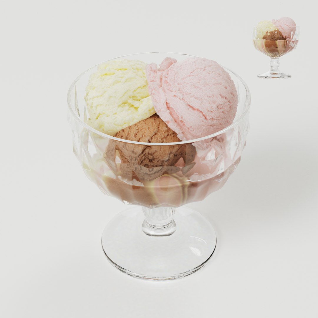 ice cream texture 3d