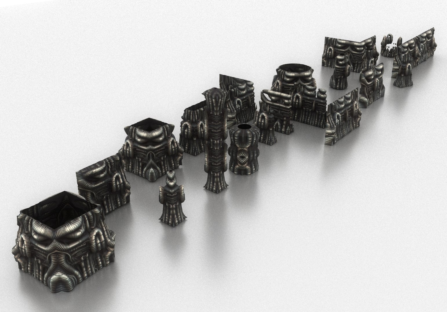 Alien Architecture Sci Fi Pack 20 3D Model - TurboSquid 2063486