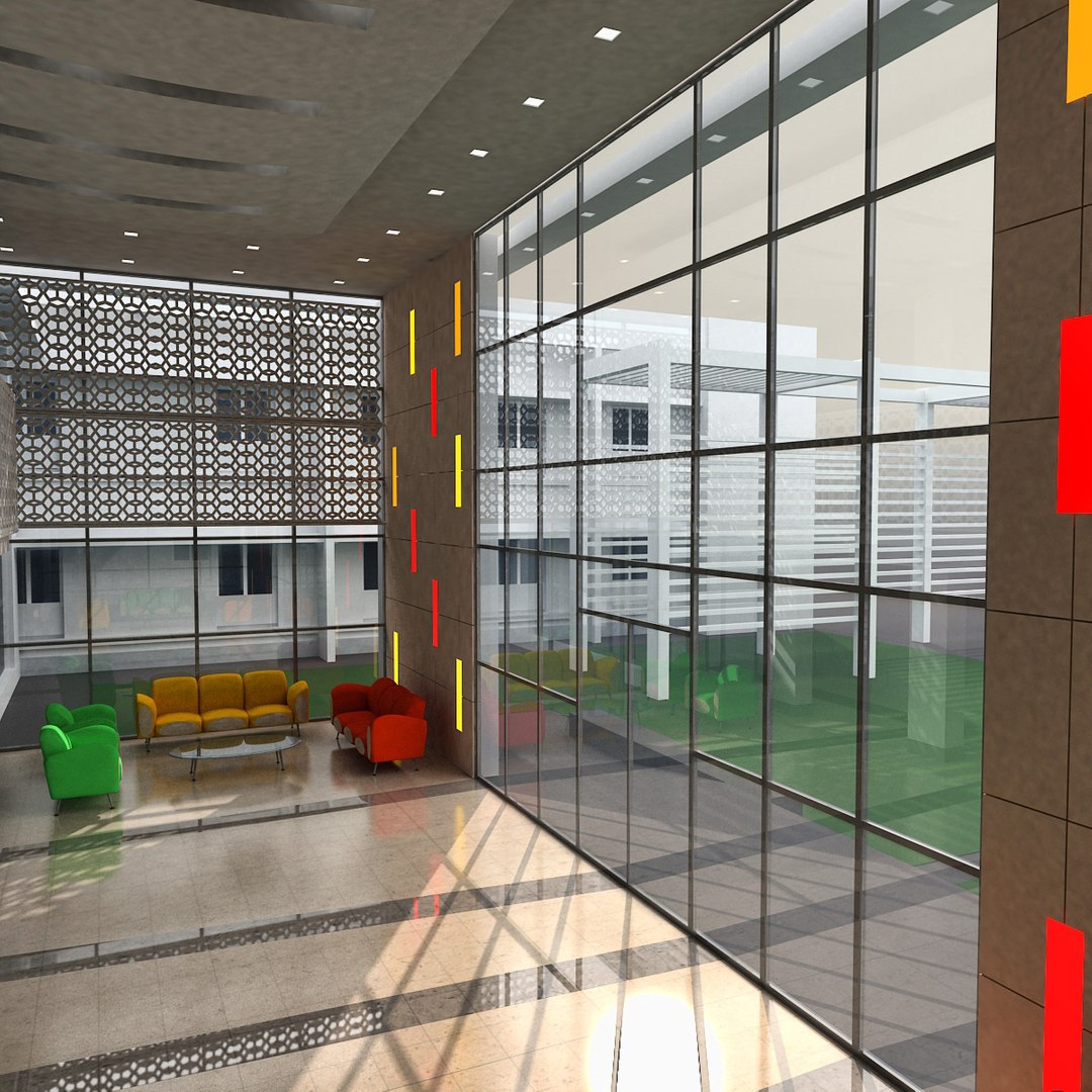 3d Model Hall Interior