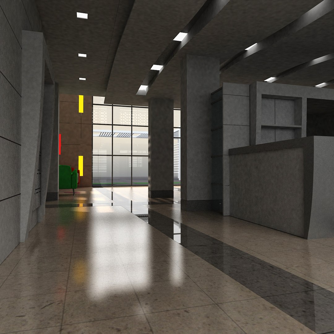 3d Model Hall Interior
