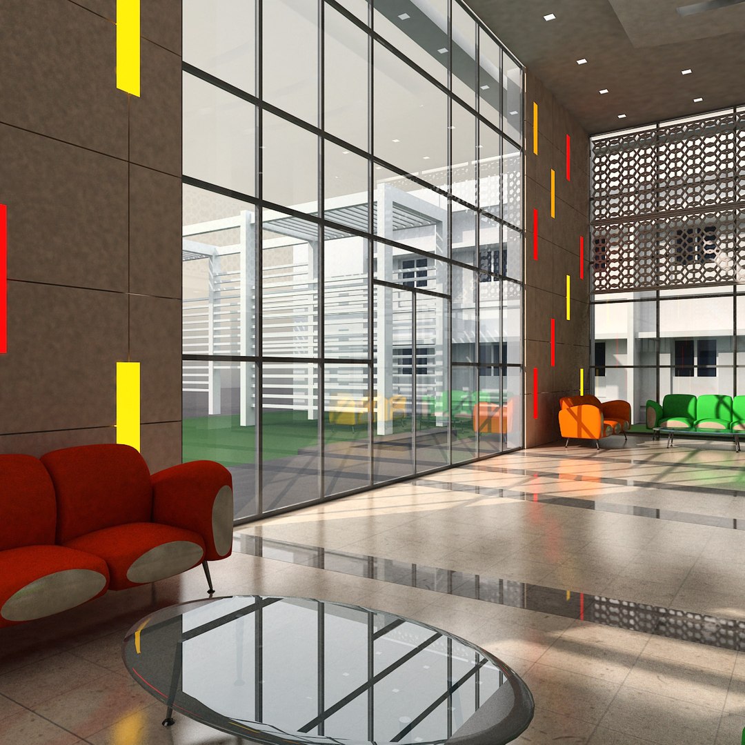3d Model Hall Interior