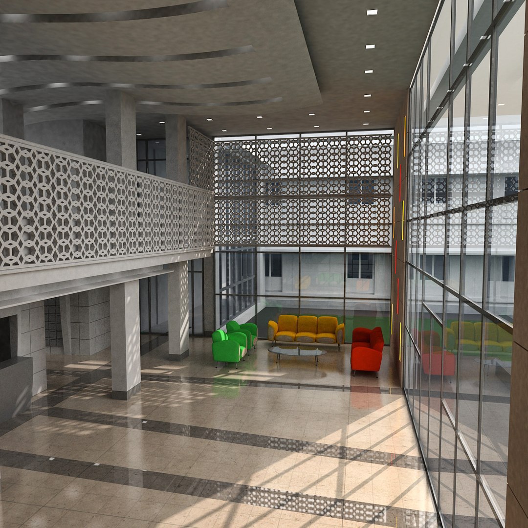 3d Model Hall Interior