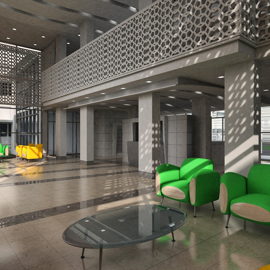 3d Model Hall Interior