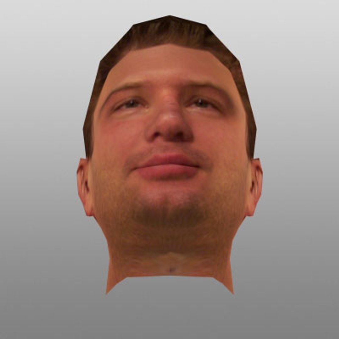 real-time man head 3d 3ds