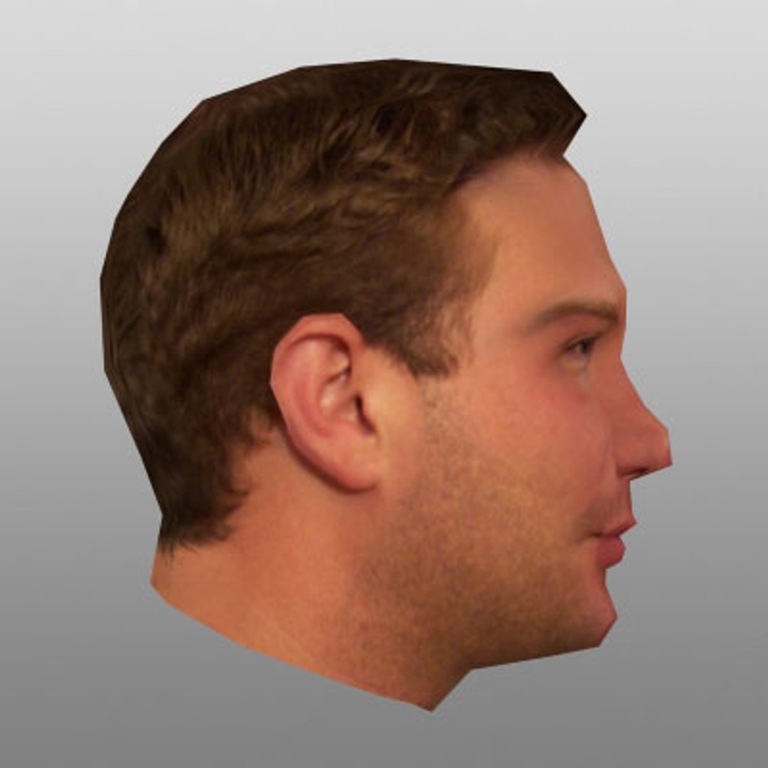 real-time man head 3d 3ds