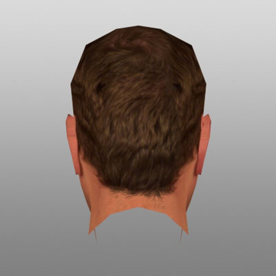 real-time man head 3d 3ds