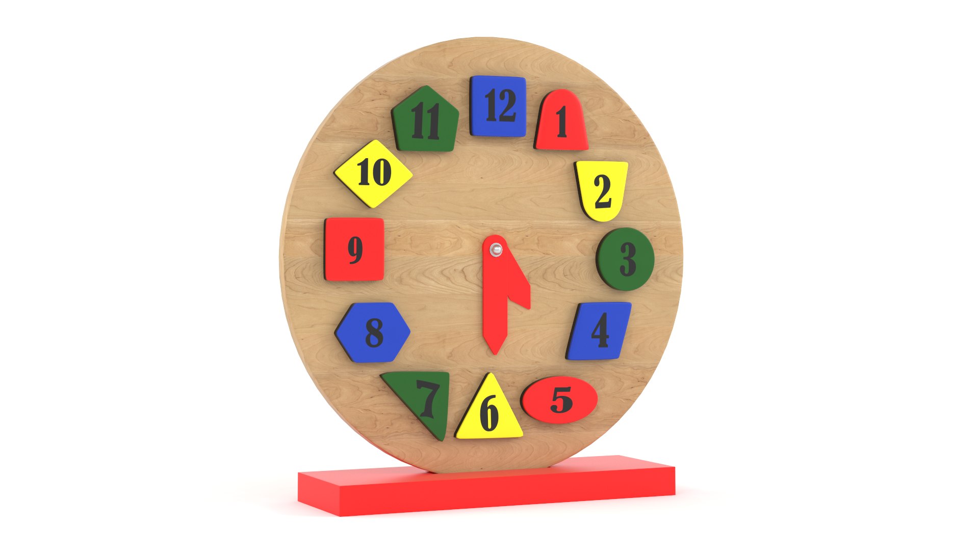 3D Wooden Clock model - TurboSquid 2006517