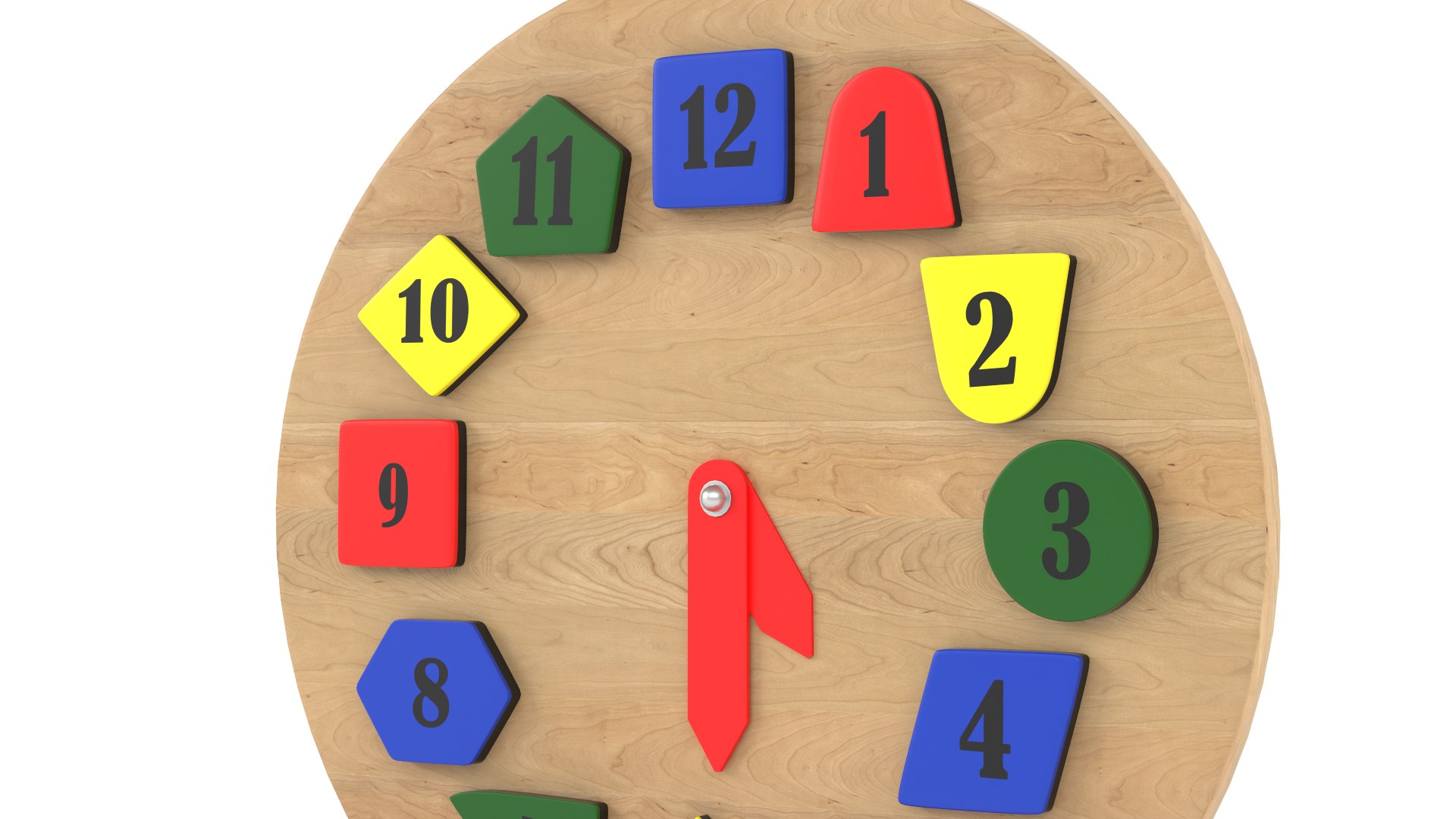 3D Wooden Clock model - TurboSquid 2006517