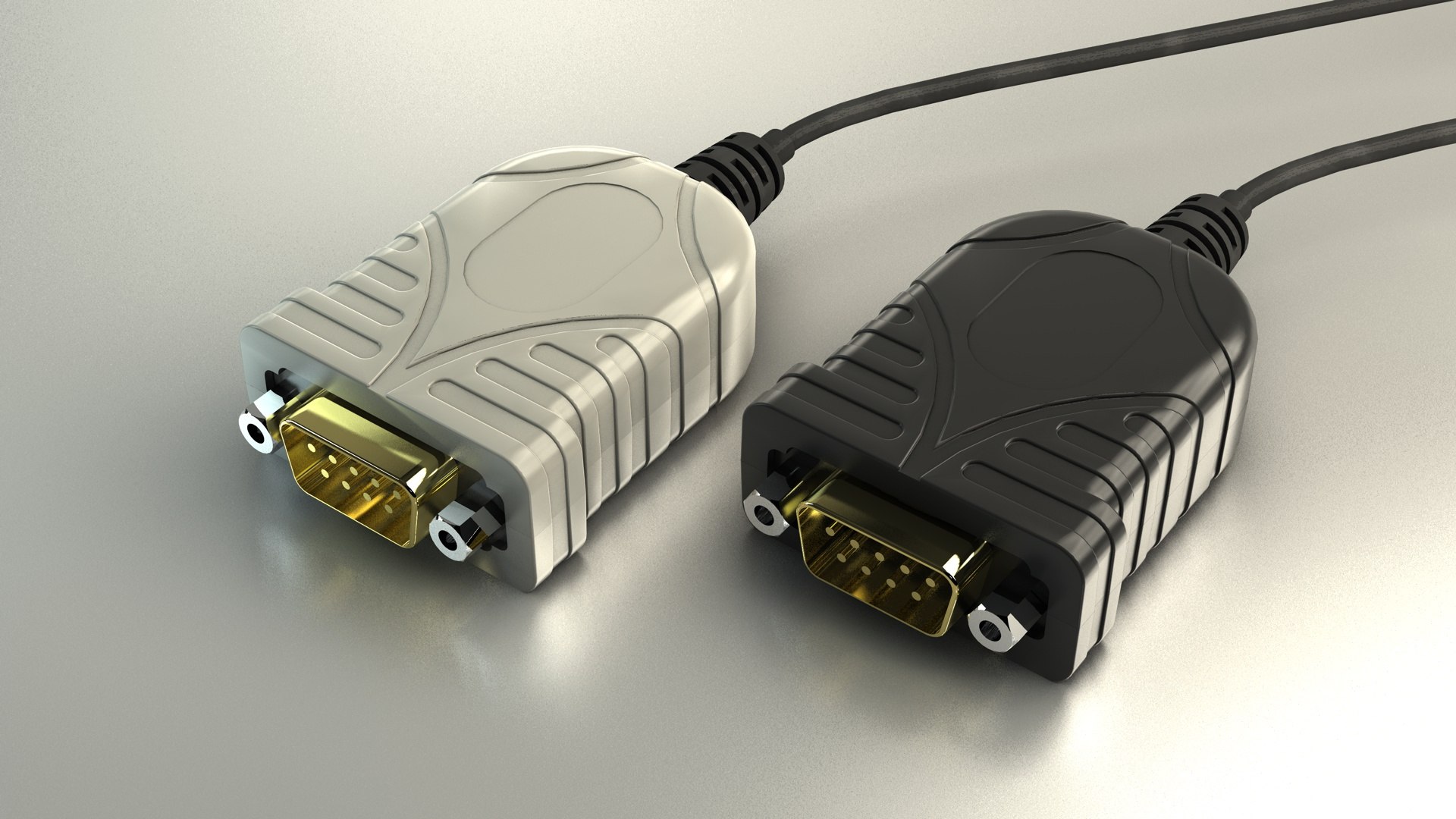 Serial Cable 3d Model