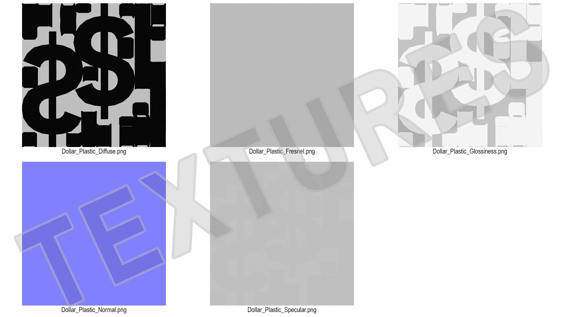 3D Dollar Currency Symbol Plastic - TurboSquid 1685741