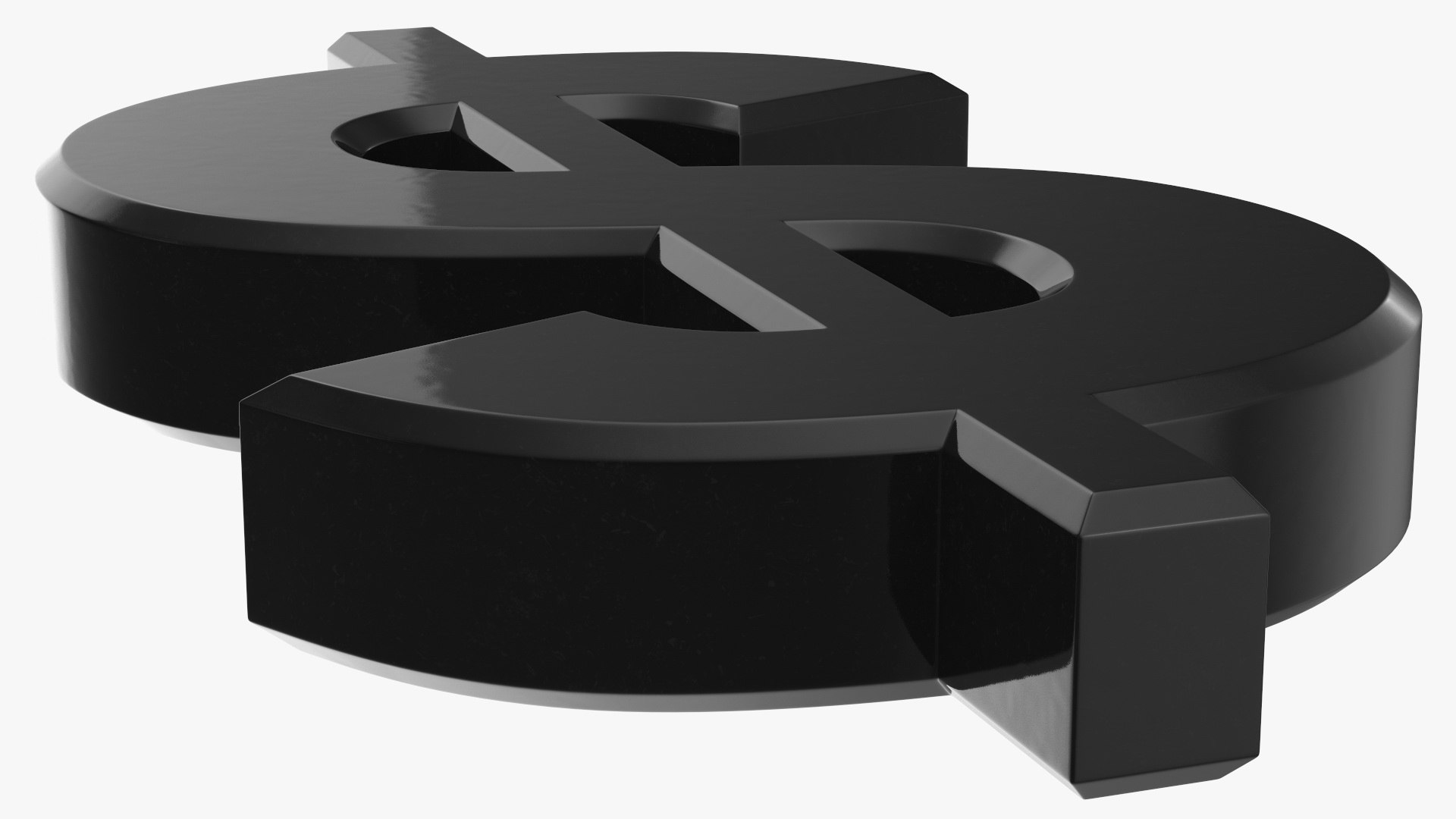 3D Dollar Currency Symbol Plastic - TurboSquid 1685741