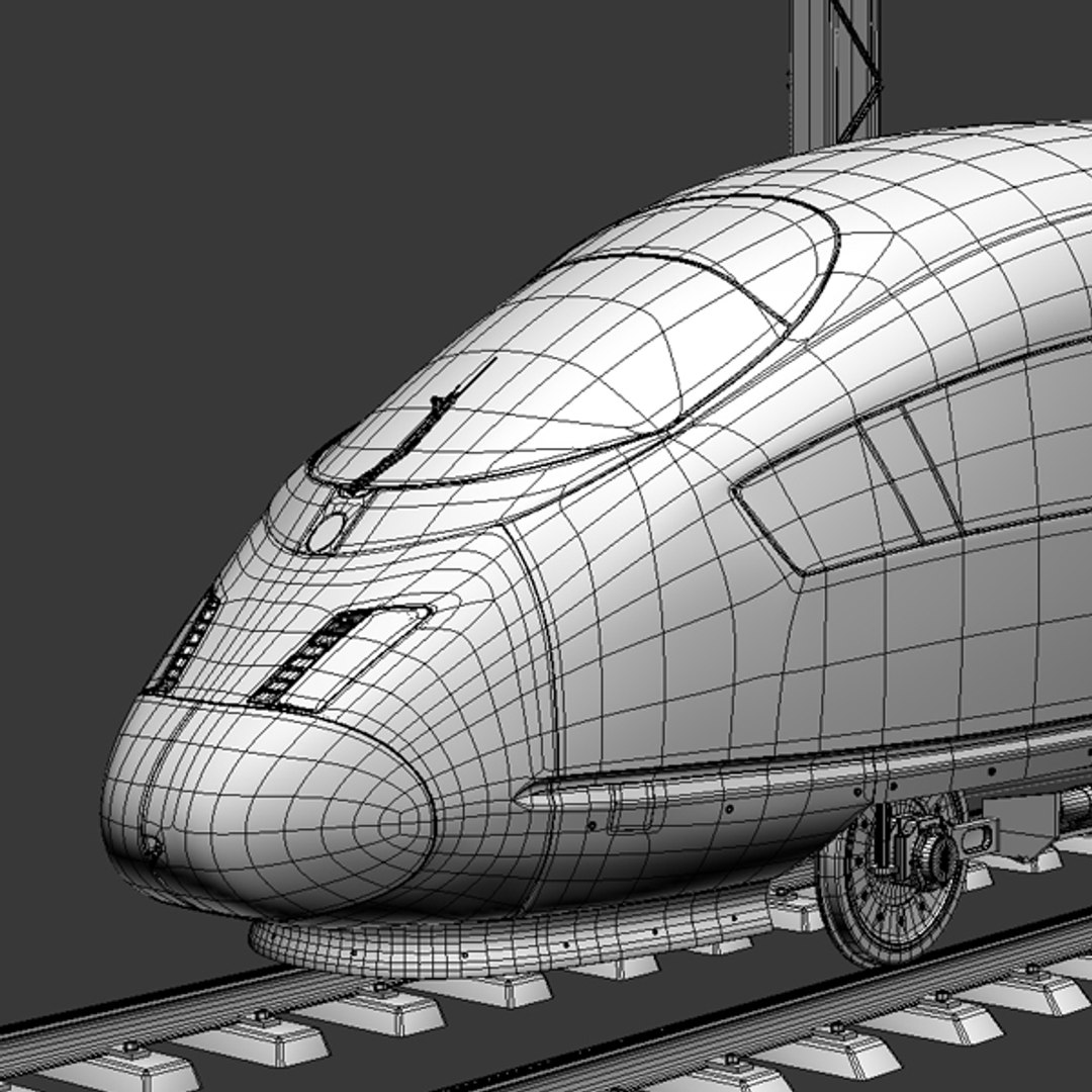speed train - sapsan 3d max