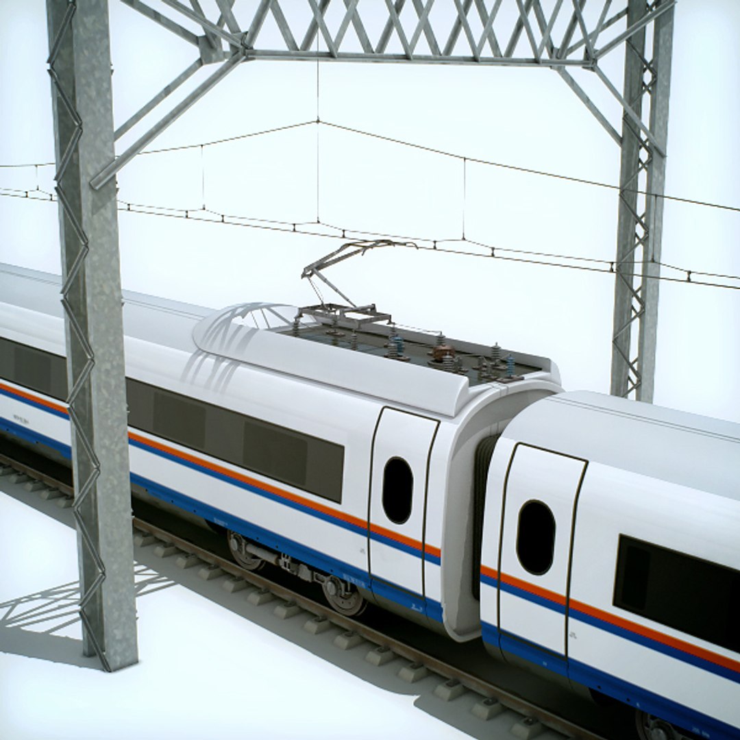 speed train - sapsan 3d max