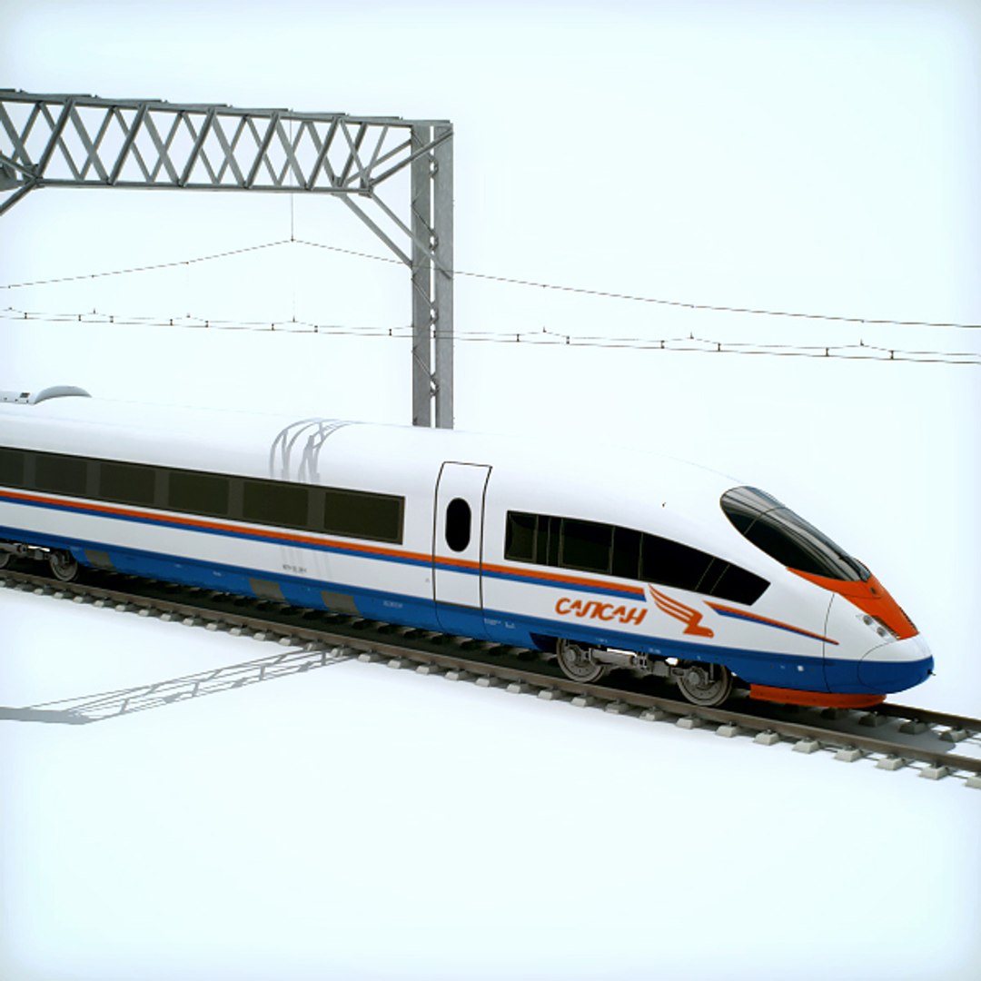 speed train - sapsan 3d max