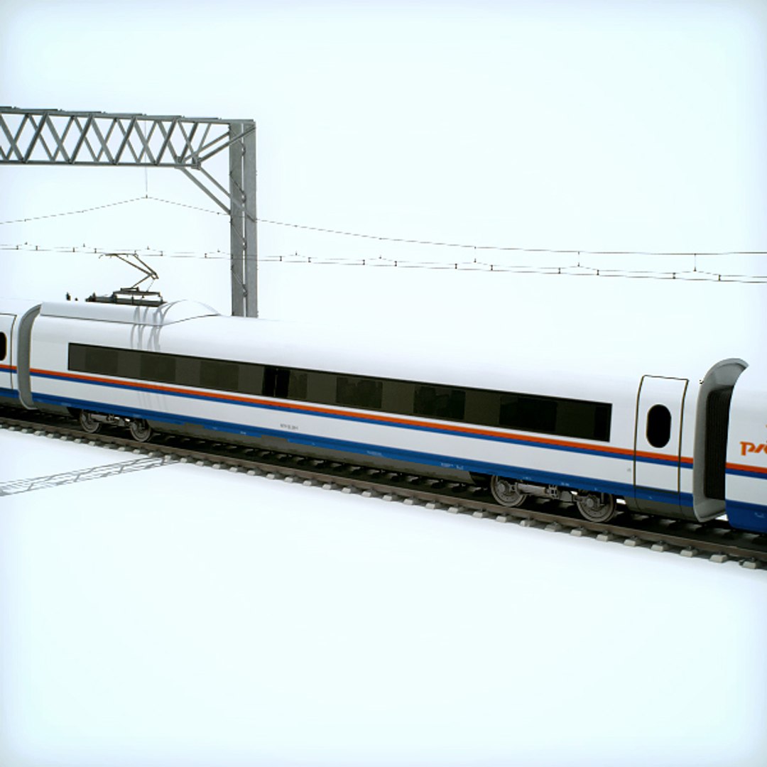 speed train - sapsan 3d max