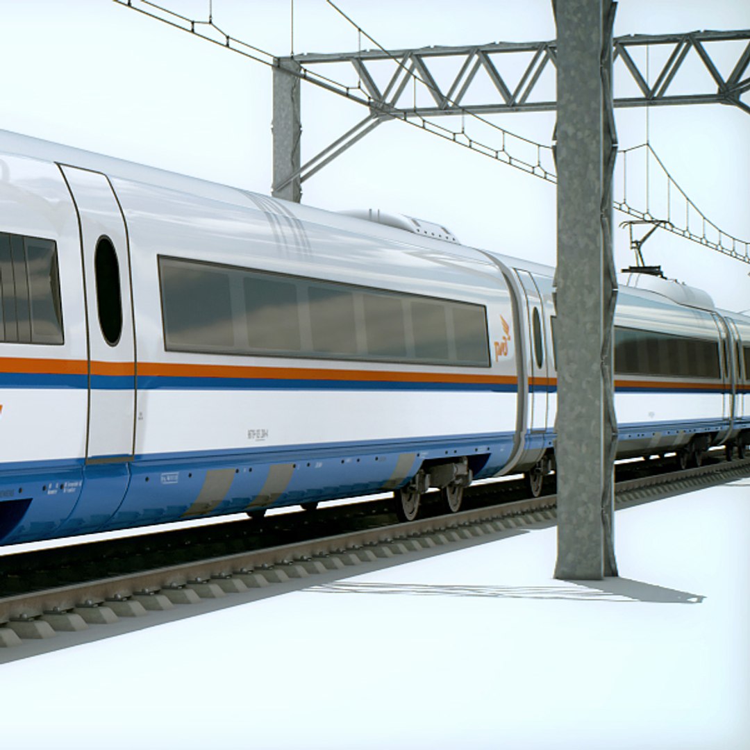 speed train - sapsan 3d max