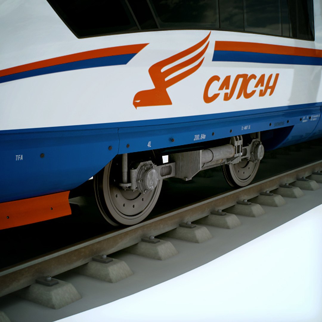 speed train - sapsan 3d max