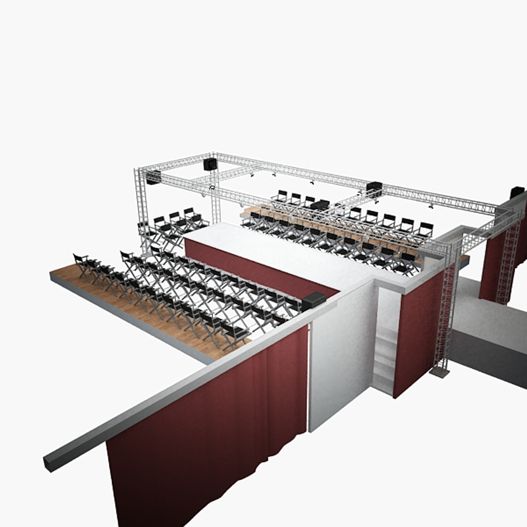 3d Model Catwalk Scene