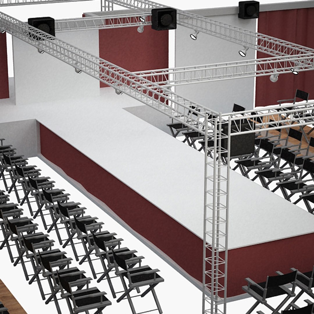 3d Model Catwalk Scene