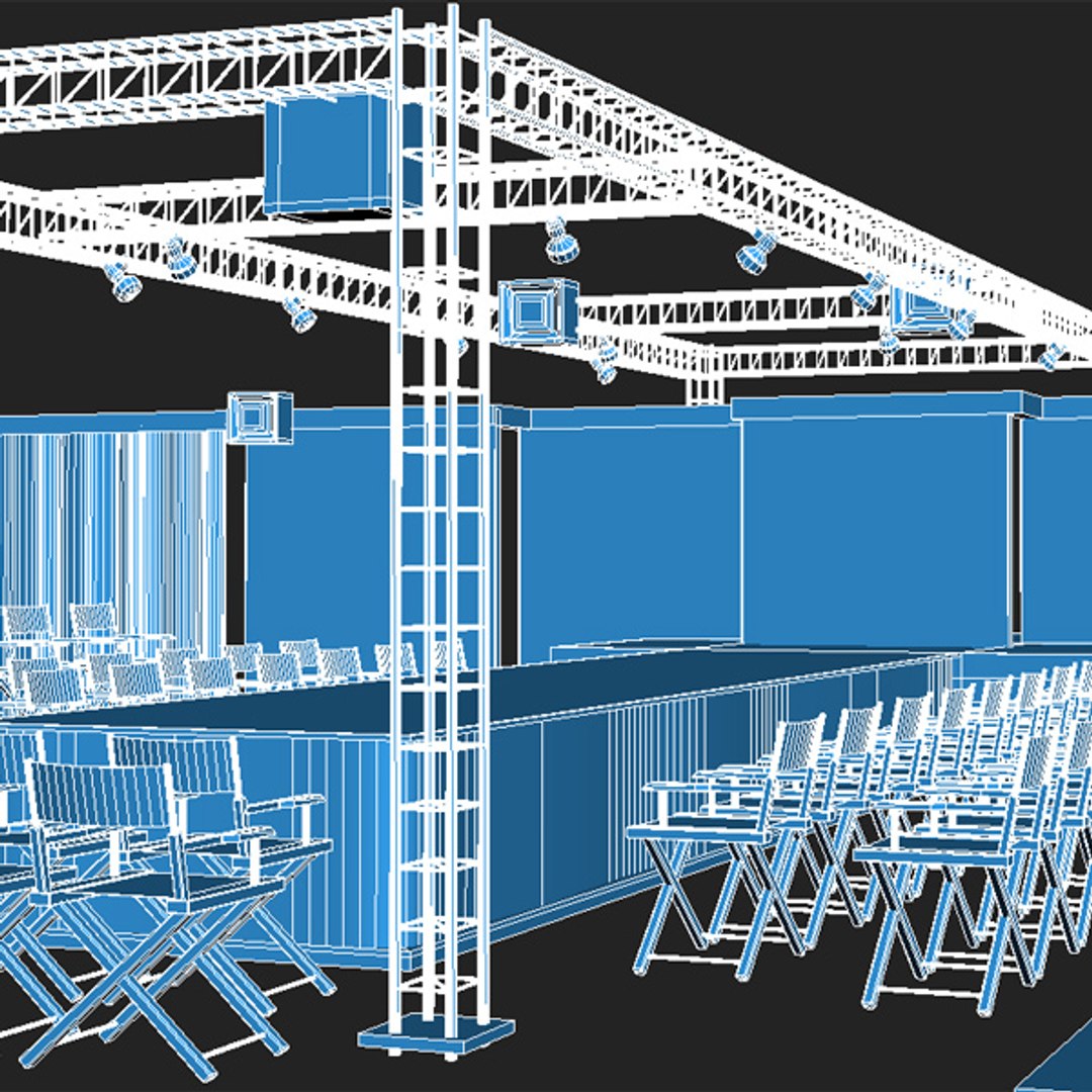 3d Model Catwalk Scene