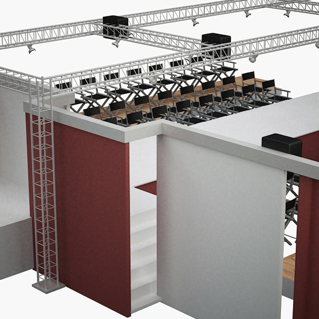3d Model Catwalk Scene