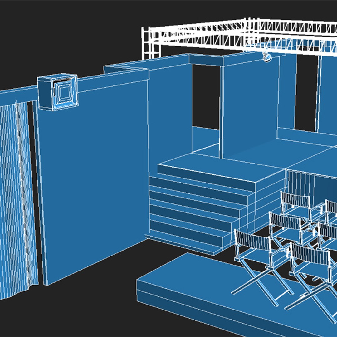 3d Model Catwalk Scene