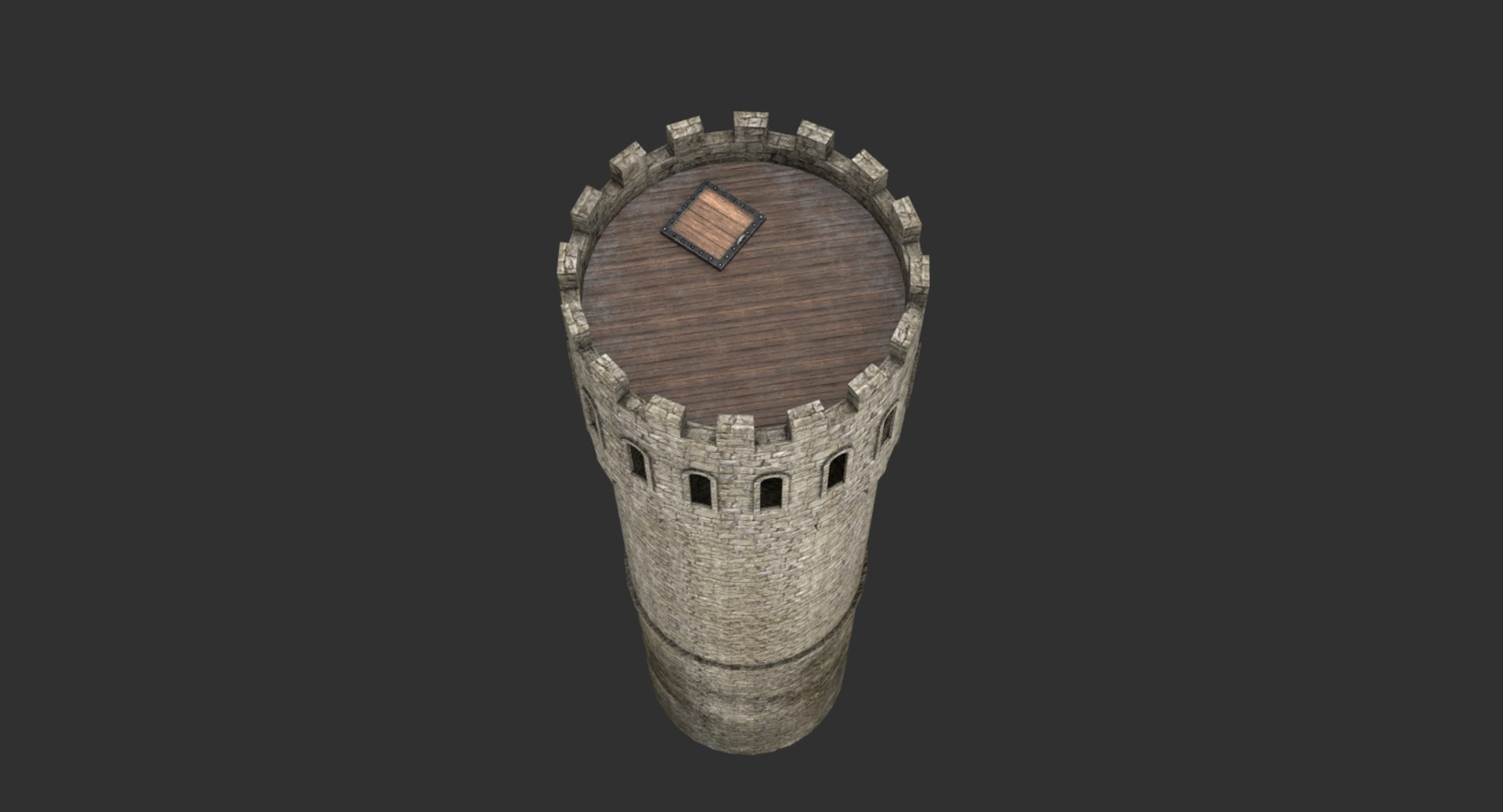 3D Blender Tower Medieval - TurboSquid 1333694