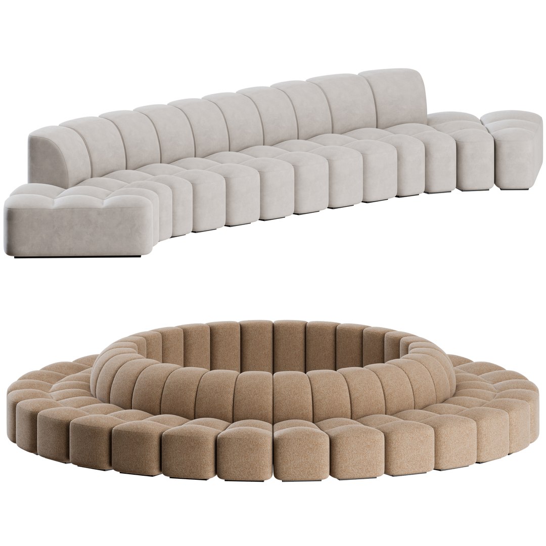 Array Modular Sofa All Options By MDF Italia Model - TurboSquid 2238780