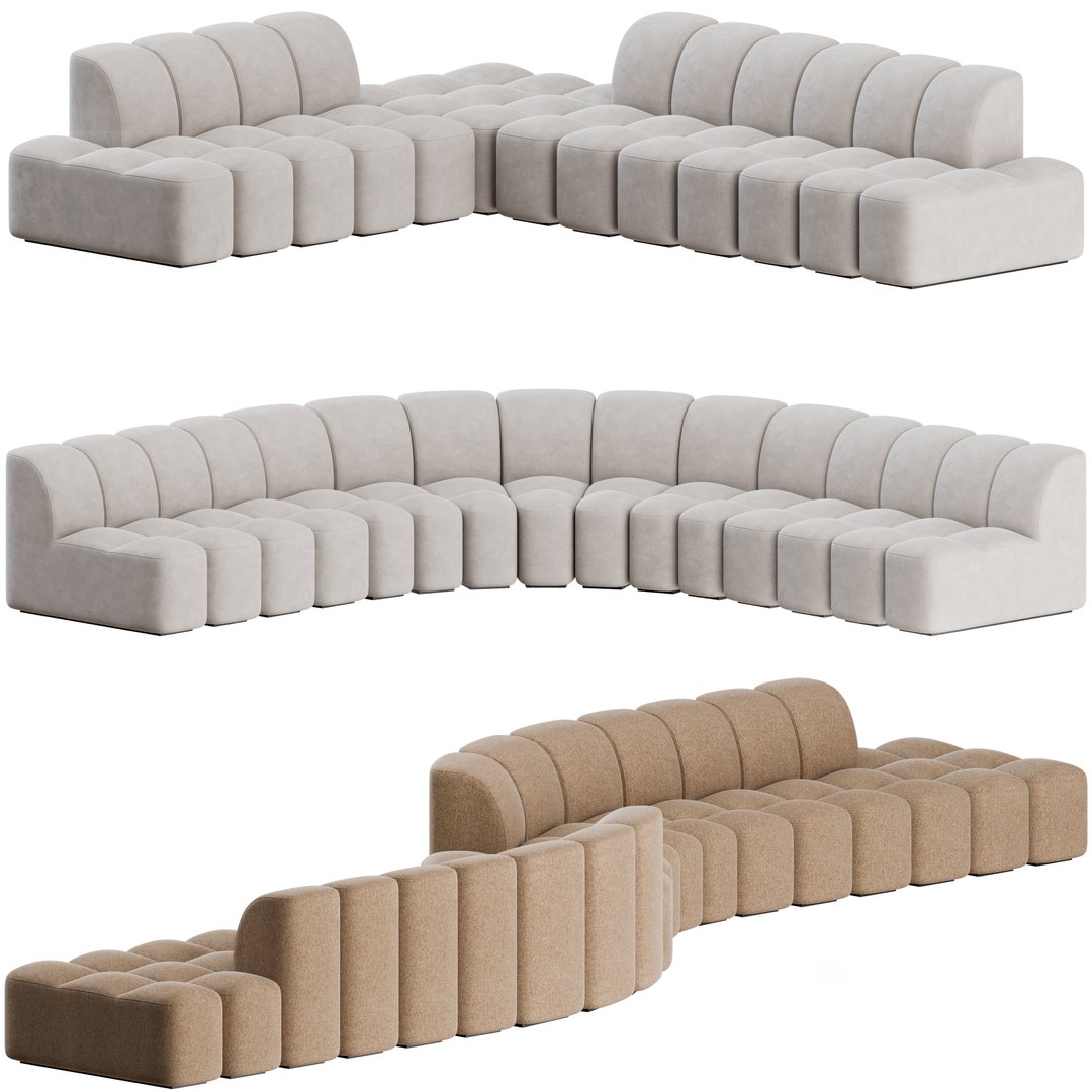 Array Modular Sofa All Options By MDF Italia Model - TurboSquid 2238780